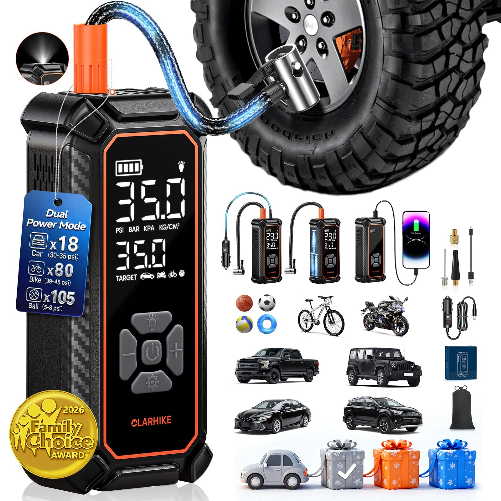 OlarHike Cordless Tire Inflator Review | AutoPricesReviews